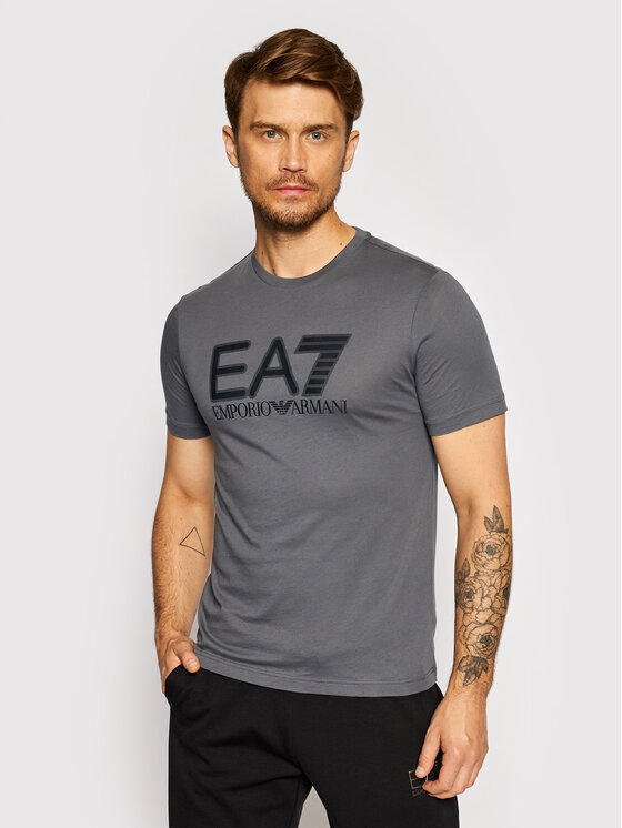 EA7 Emporio Armani Тишърт 6KPT81 PJM9Z 1977 Сив Regular Fit | Modivo.bg
