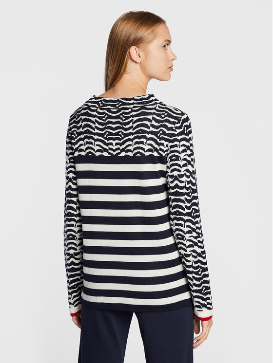 Olsen Sweter Henny 11003780 Granatowy Regular Fit | Modivo.pl