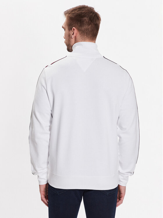 Tommy hilfiger tape sweatshirt white store