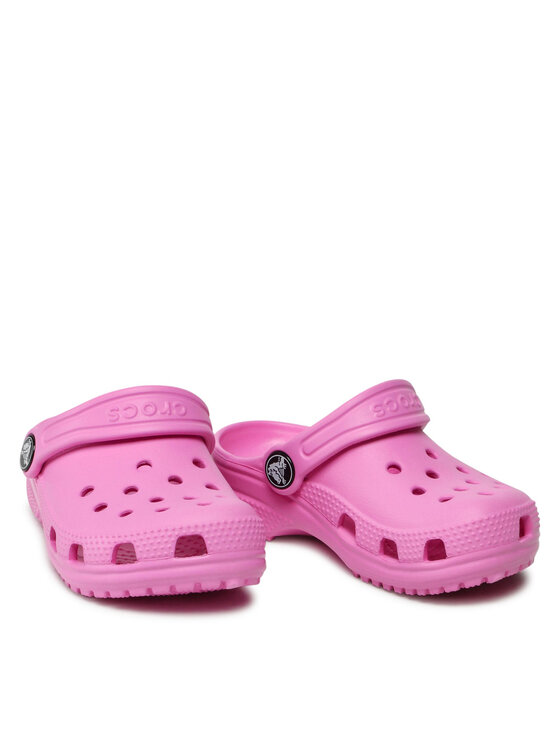 Crocs Klapki Classic Clog T 206990 Różowy | Modivo.pl