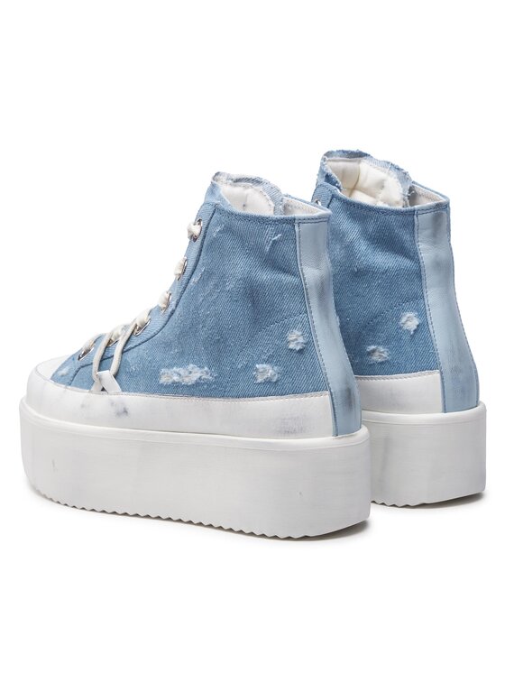 Inuikii Sneakersy Levy Jeans High 30103-058 Niebieski | Modivo.pl