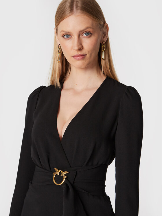 Pinko Sukienka koktajlowa Bruma 1G18D3 V0B0 Czarny Regular Fit | Modivo.pl