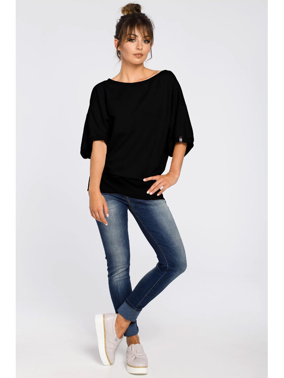 BeWear Bluza B048 Czarny Baggy Fit | Modivo.pl