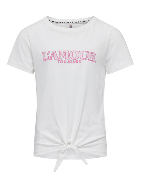 Kids ONLY T-Shirt 15292354 Weiß Regular Fit | Modivo.de