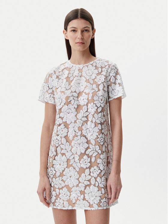 MICHAEL Michael Kors Φόρεμα κοκτέιλ MS582WRHDE Λευκό Regular Fit ...