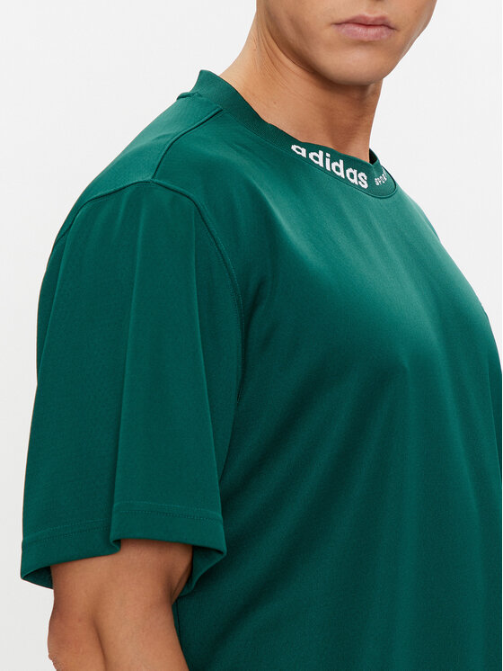 adidas T-Shirt IJ6462 Zelená Loose Fit | Modivo.cz