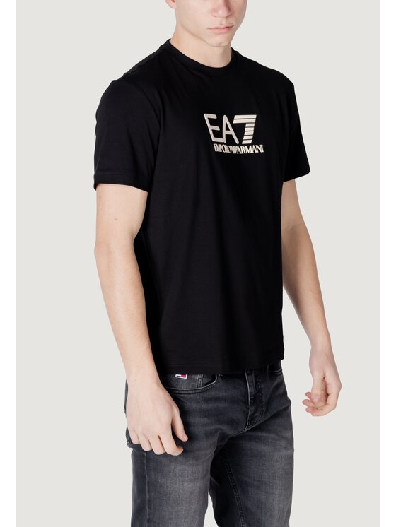 EA7 Emporio Armani T-Shirt 7M000224 AF10375 MC156 Czarny Regular Fit | Modivo.pl