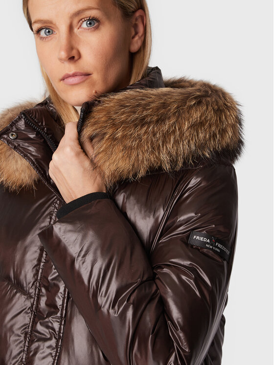 Frieda & Freddies Daunenjacke 8870C Braun Regular Fit | Modivo.de