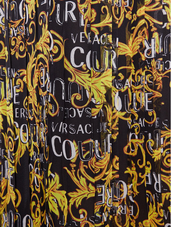Versace Jeans Couture Плисирана пола 74HAE805 Златист Regular Fit ...
