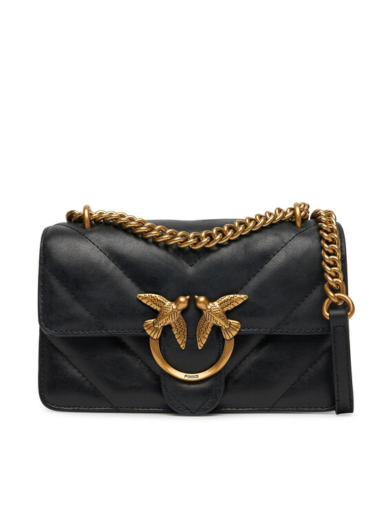 PINKO Torba LOVE ONE MINI DC VITELLO USED Czarny | Modivo.pl