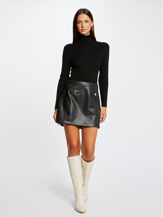 Morgan Rochie tricotată 232-REGO Negru Slim Fit | Modivo.ro