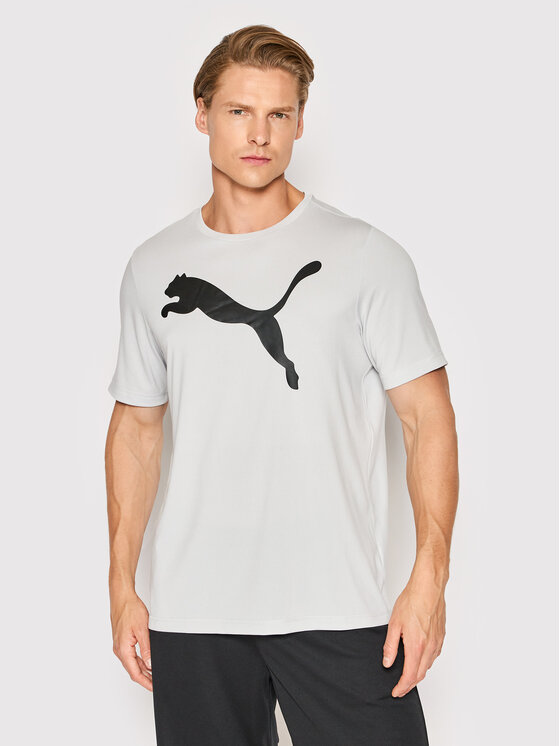 Puma T-Shirt Active Big Logo 586724 Szary Regular Fit | Modivo.pl
