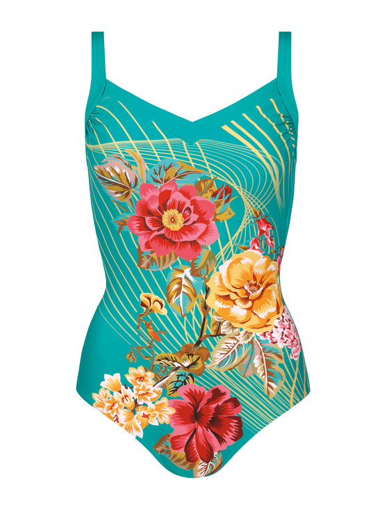 Feba Strój kąpielowy F31-882 Turkusowy | Modivo.pl