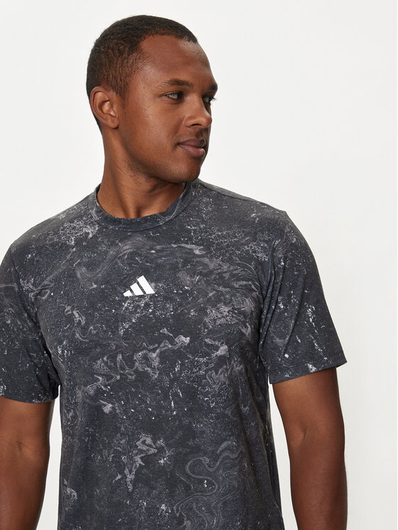 adidas Koszulka techniczna Power Workout IK9685 Szary Slim Fit | Modivo.pl