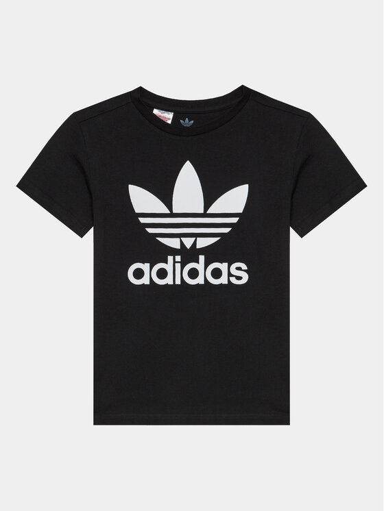adidas T-Shirt Trefoil DV2905 Černá Regular Fit | Modivo.cz