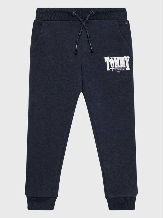 Tommy Hilfiger Jogginghose Logo Kg0kg06869 Dunkelblau Regular Fit