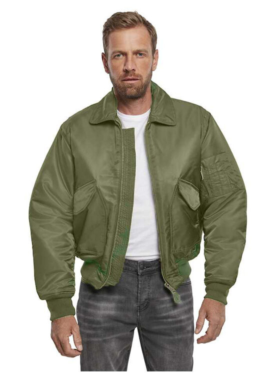 Brandit Kurtka bomber 3110.1.5XL Zielony Regular Fit | Modivo.pl