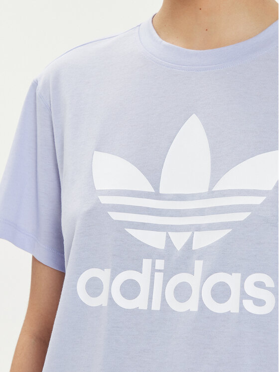adidas Póló adicolor Trefoil IN8439 Lila Boxy Fit | Modivo.hu