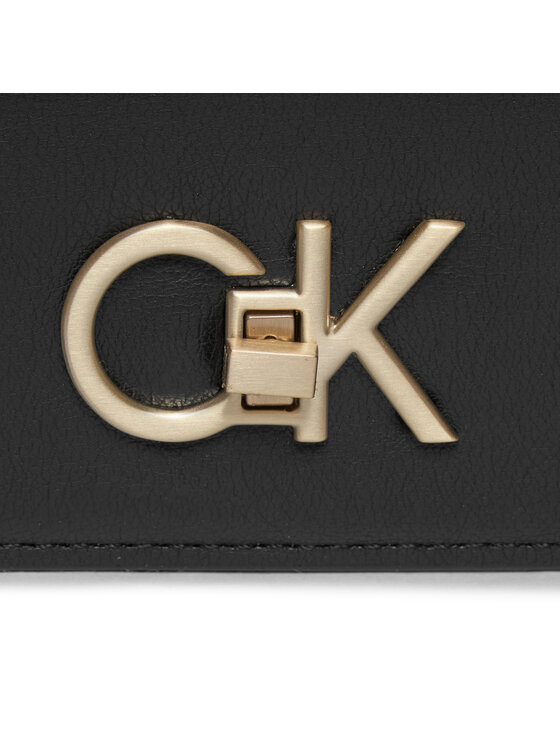 Calvin Klein Torebka Re-Lock Double Gusette K60K611336 Czarny | Modivo.pl