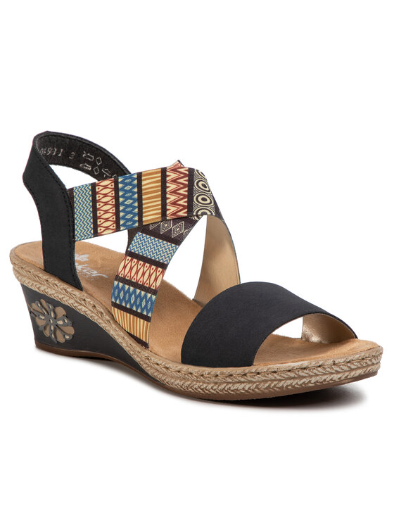 Rieker Sandały V2418-14 Granatowy | Modivo.pl