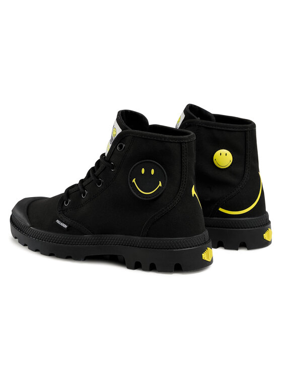 Palladium Turistická obuv Pampa Hi Smiley Be Kind 77079-008-M Černá ...