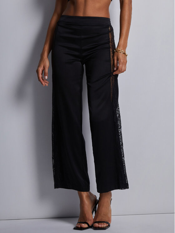 Aubade Spodnie materiałowe 2S60 Czarny Regular Fit | Modivo.pl