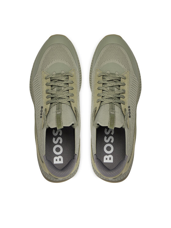 Boss Sneakersy Ttnm Evo Slon Knsd 50498904 Zielony | Modivo.pl