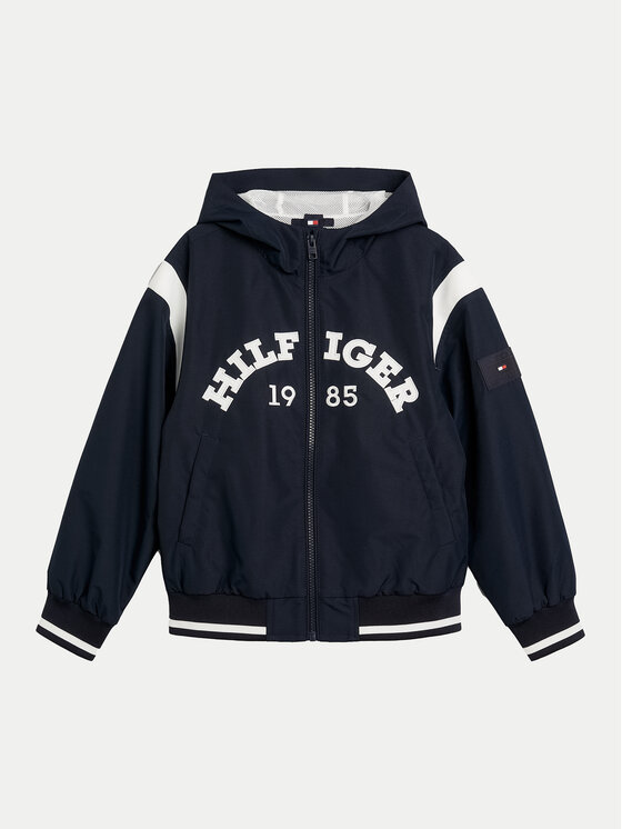Tommy Hilfiger Bomberjacke Monotype 1985 Arch KB0KB08870 Dunkelblau Relaxed Fit Modivo