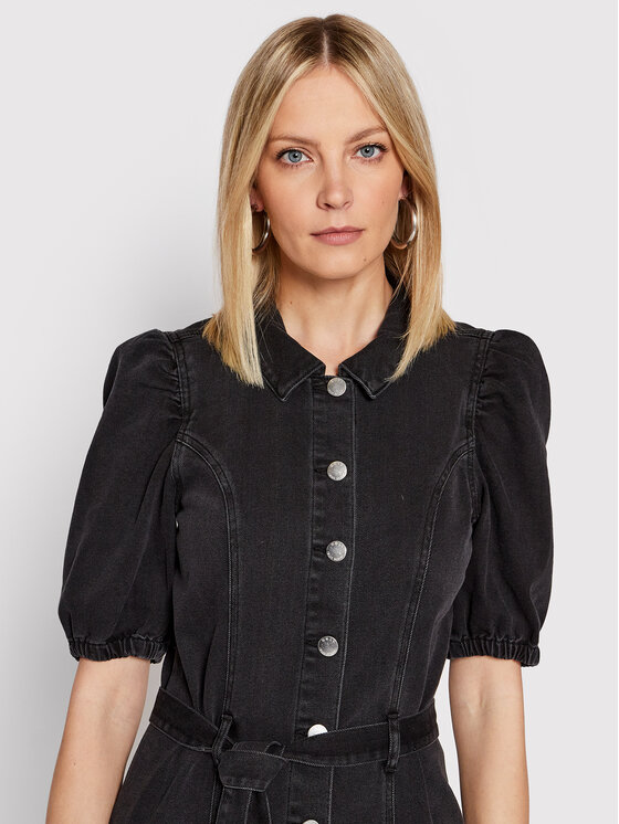 ONLY Rochie de blugi Vibbe 15228105 Negru Regular Fit | Modivo.ro