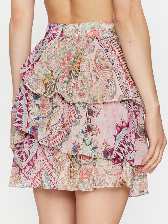 Guess Fustă mini Nancy W3BD97 WDW52 Colorat Regular Fit | Modivo.ro