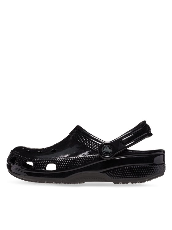 Crocs Klapki Classic High Shine Clog 209609 Czarny | Modivo.pl
