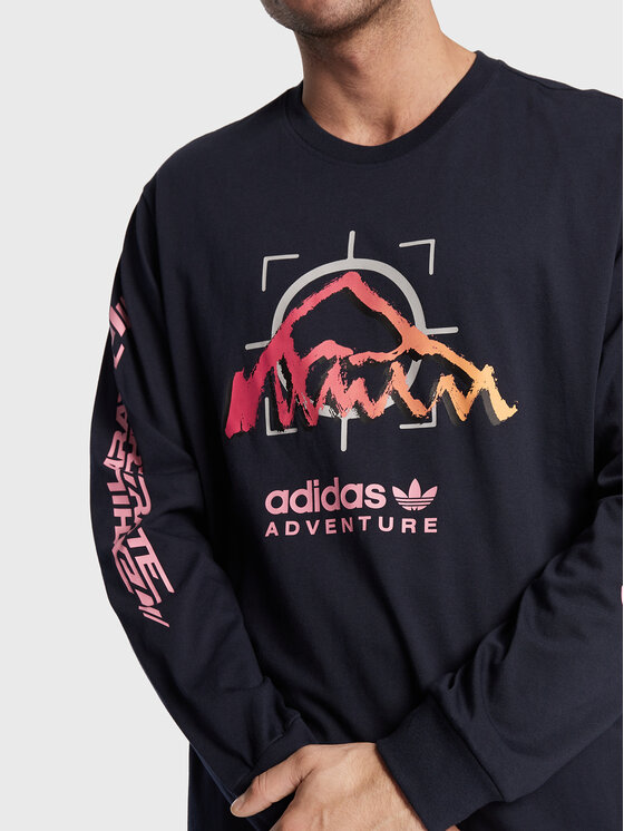 adidas Manches longues Adventure Ride HP1104 Bleu marine Relaxed Fit ...