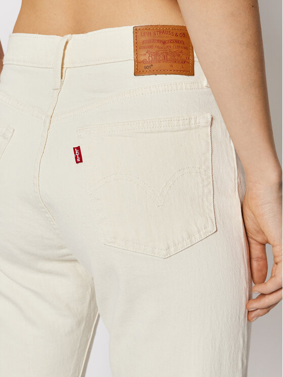Levi's® Jeansy 501® Original 36200-0228 Beżowy Regular Fit | Modivo.pl
