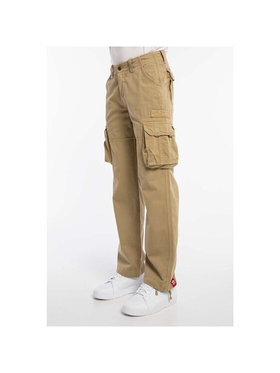 Alpha Industries Spodnie Dresowe Jet Pant 101212 82 Beżowy Classic Fit