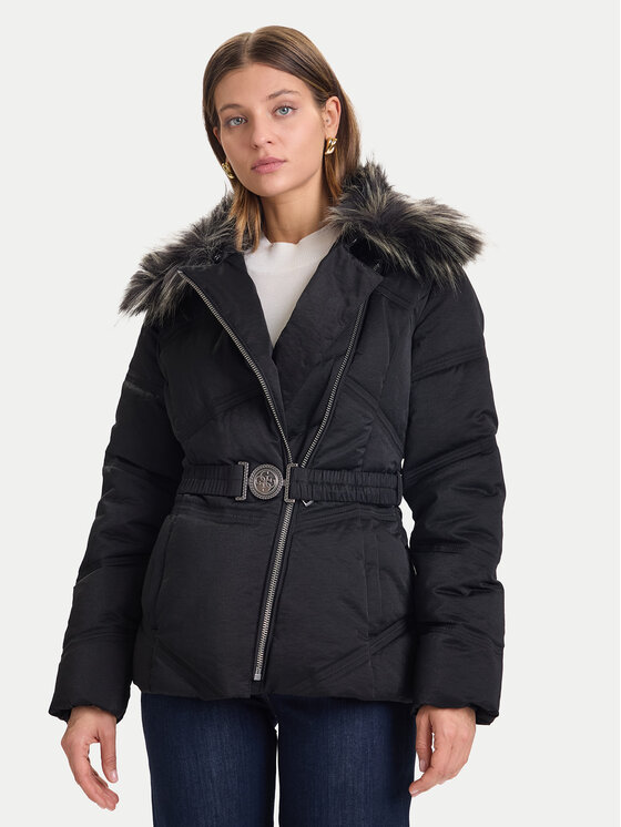 Guess Geacă de iarnă W5BL32 WG092 Negru Regular Fit | Modivo.ro
