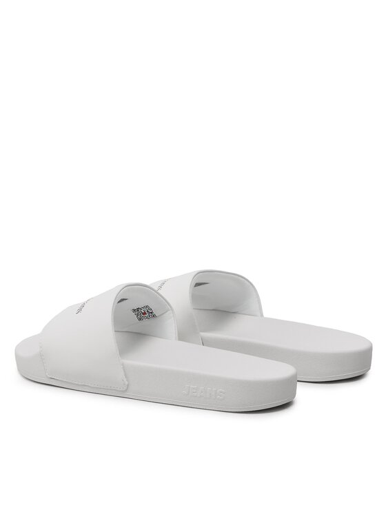Tommy Jeans Natikače Printed Pu Pool Sld EN0EN02107 Bijela | Modivo.hr