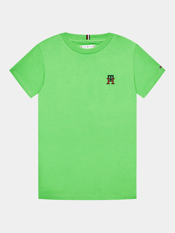 Neon green tommy hilfiger t shirt store