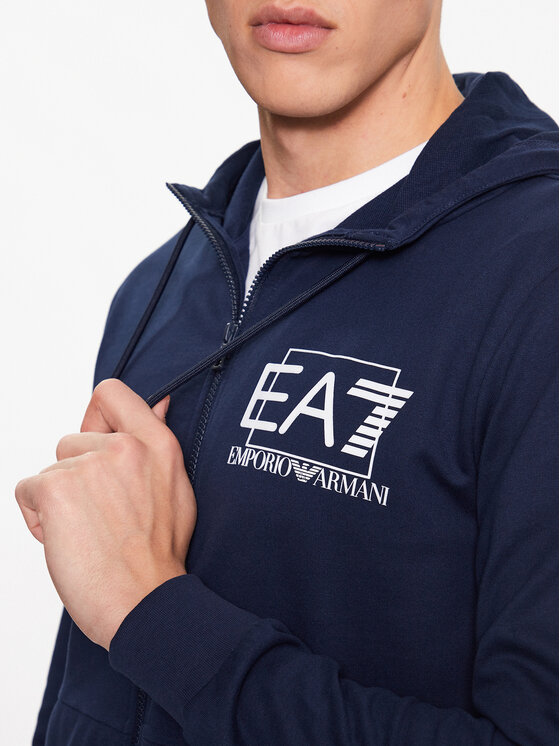 EA7 Emporio Armani Majica dugih rukava 3RPM53 PJ05Z 1554 Tamnoplava Regular Fit | Modivo.hr