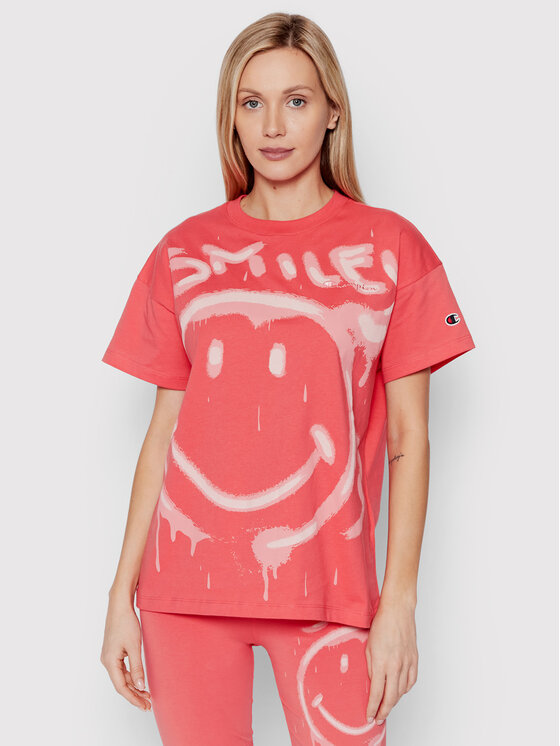 Champion T-shirt SMILEY 50th Anniversary Edition Graffiti Print 115937 ...