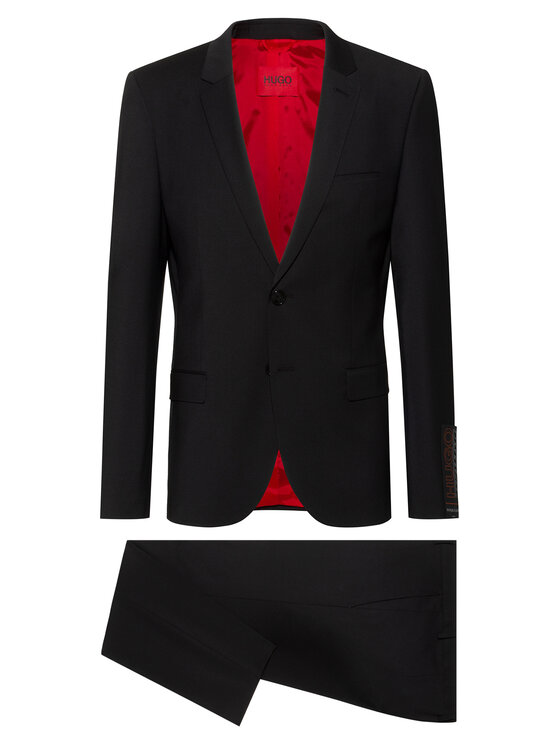 Hugo Garnitur 50450994 Czarny Extra Slim Fit | Modivo.pl