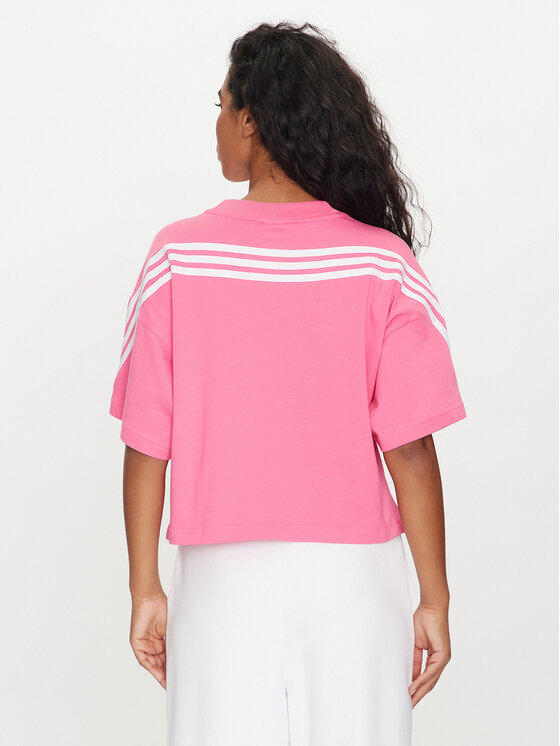 adidas Tricou Future Icons 3-Stripes IS3620 Roz Loose Fit | Modivo.ro