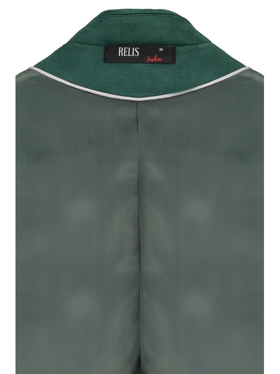 RELIS Płaszcz przejściowy DORA Zielony Regular Fit | Modivo.pl