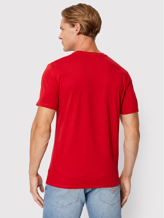 Guess T-Shirt M2YI36 I3Z11 Κόκκινο Slim Fit | Modivo.gr