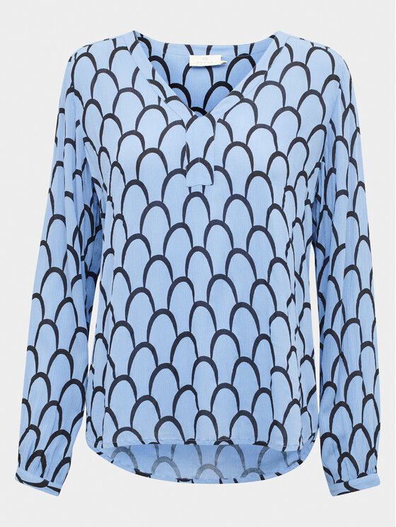 Kaffe Bluzka Kakarina Amber 10507893 Niebieski Regular Fit | Modivo.pl