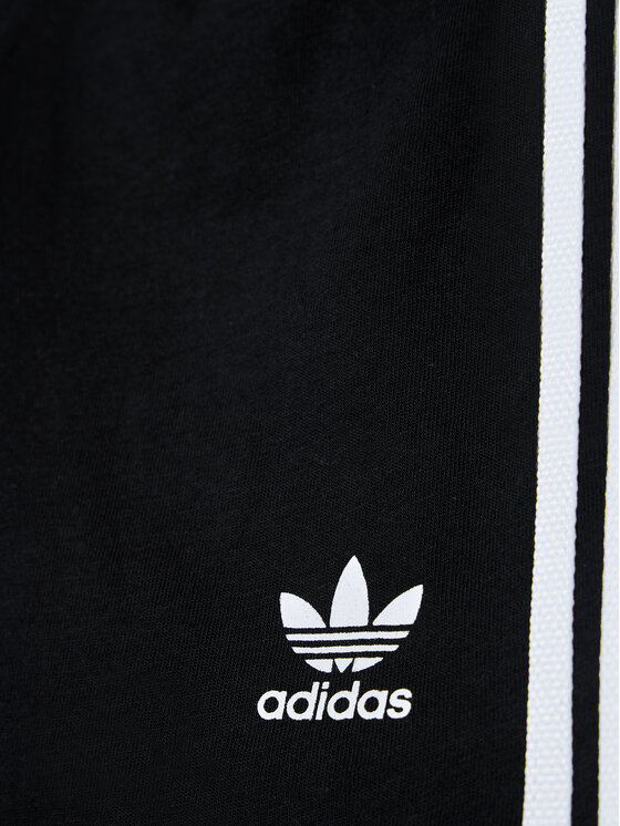 adidas Komplet t-shirt i szorty sportowe Trefoil FI8318 Czarny Regular ...