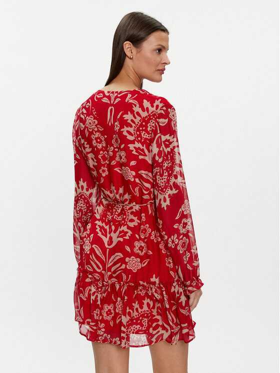 Liu Jo Sukienka codzienna MA4261 T2559 Czerwony Regular Fit | Modivo.pl