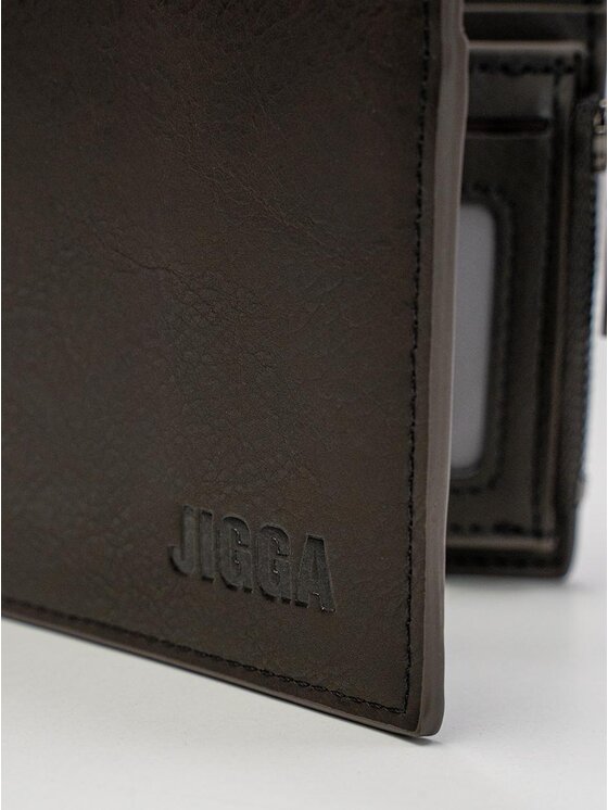 Jigga Wear Portfel Skórzany Portfel Brązowy Jigga Wear Logo uni Brązowy ...