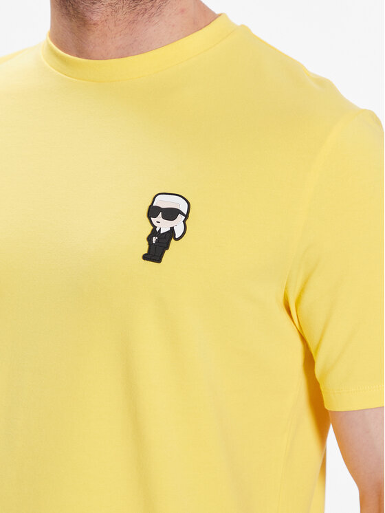 KARL LAGERFELD Тишърт Crew Neck 755027 532221 Жълт Regular Fit | Modivo.bg