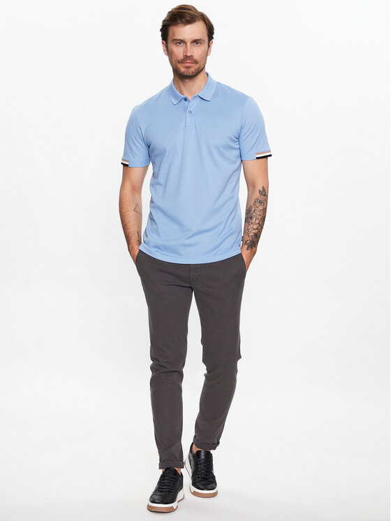 Boss Polo 50467113 Niebieski Regular Fit | Modivo.pl