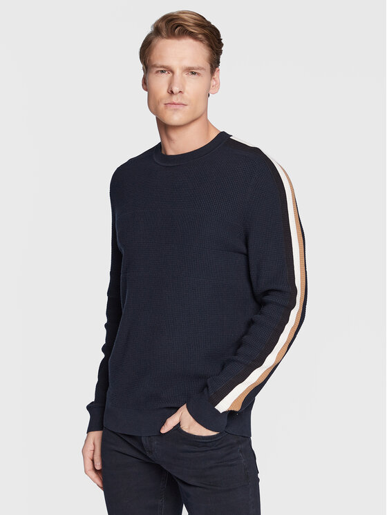 Boss Džemper Loforte 50477392 Tamnoplava Regular Fit | Modivo.hr